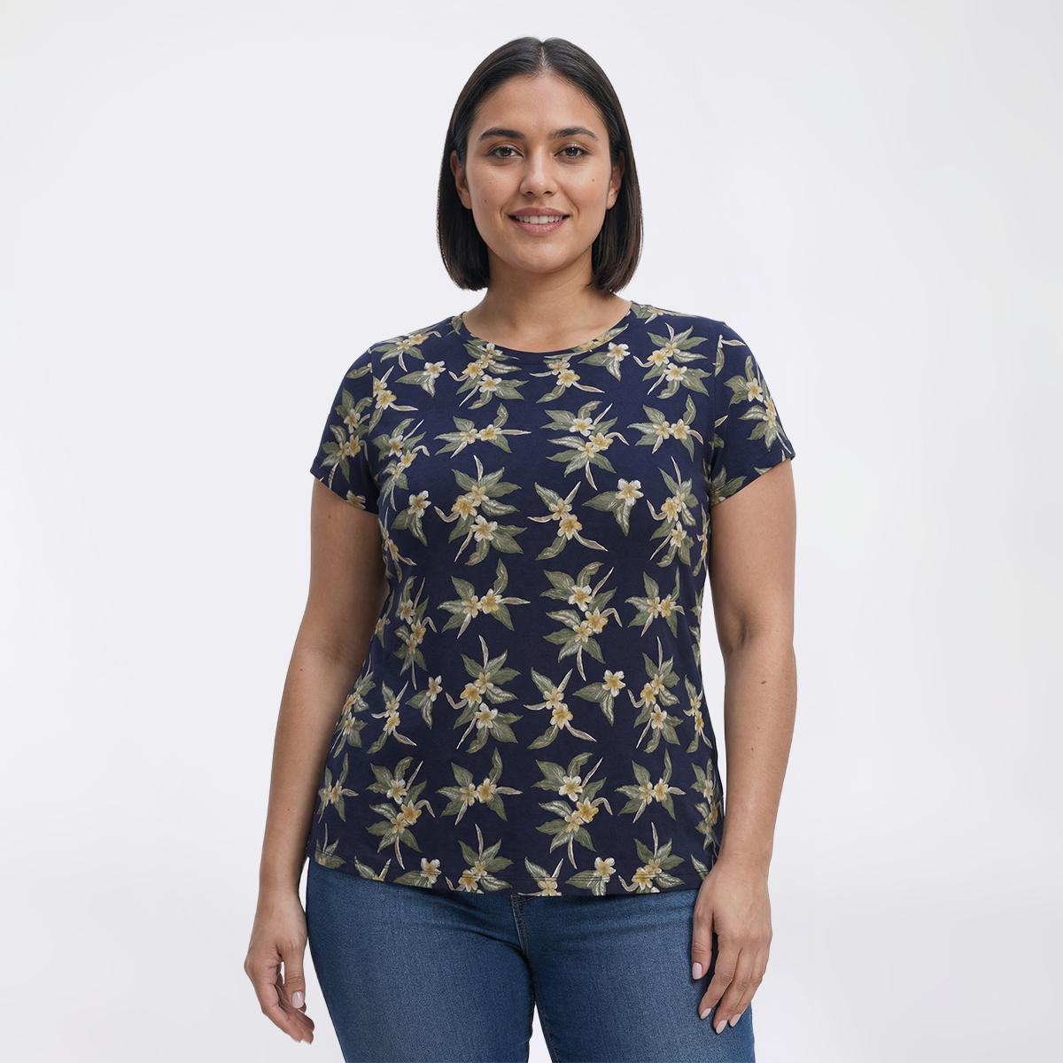 Click here for Plus Size Preswick & Moore(R) Short Sleeve Floral... prices
